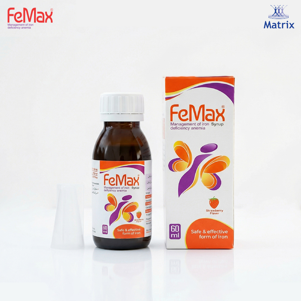 FeMax Iron Syrup for Childrens - Strawberry Flavor (60ml)