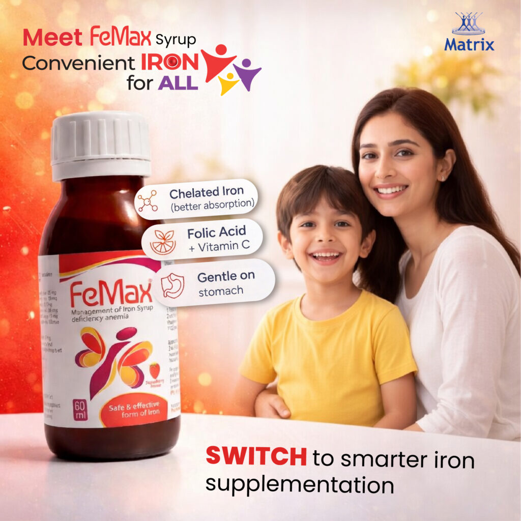 FeMax Iron Syrup for Childrens - Strawberry Flavor (60ml)